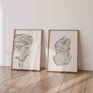 Greek Style Poster Set of 2, Printable Wall Art, God and Goddess ...