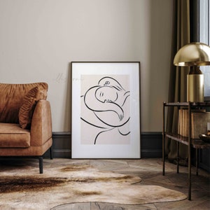 Picasso One Line Drawing, Printable Wall Art, Picasso Art Poster ...