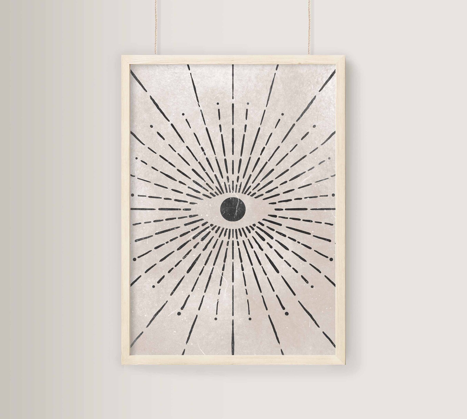 All Seeing Eye Poster Printable Wall Art Abstract Sun Print - Etsy