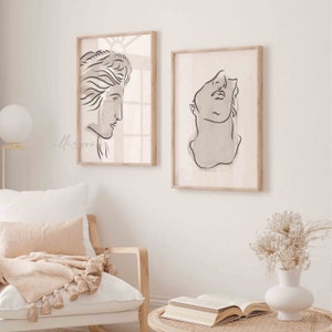 Greek Style Poster Set of 2, Printable Wall Art, God and Goddess ...