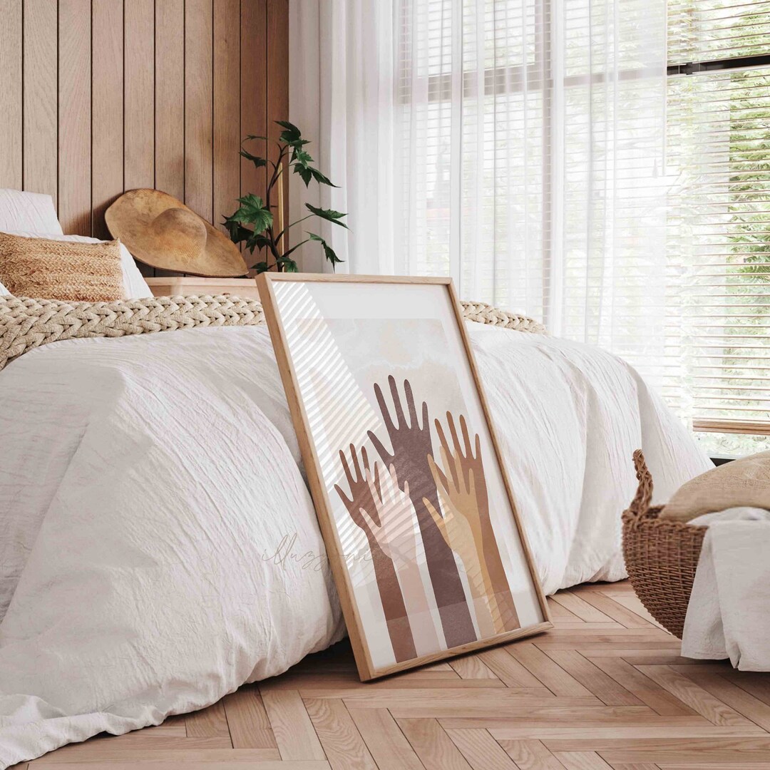 Anti Racism Drawing, Printanble Wall Art, No Racism, Human Races, Your ...