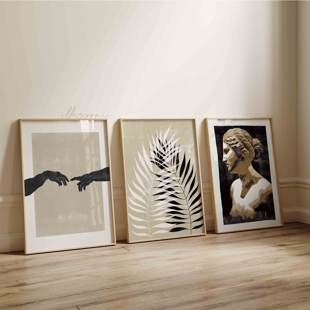 Greek Style Poster Set of 3 Aphrodite Wall Art the Creation - Etsy