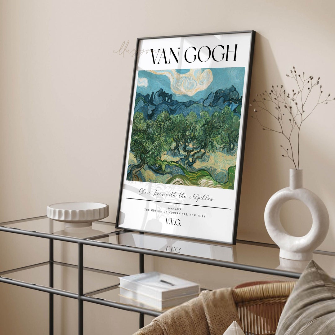 Van Gogh Poster, Exhibition Poster, Printable Wall Art, Contemporary ...