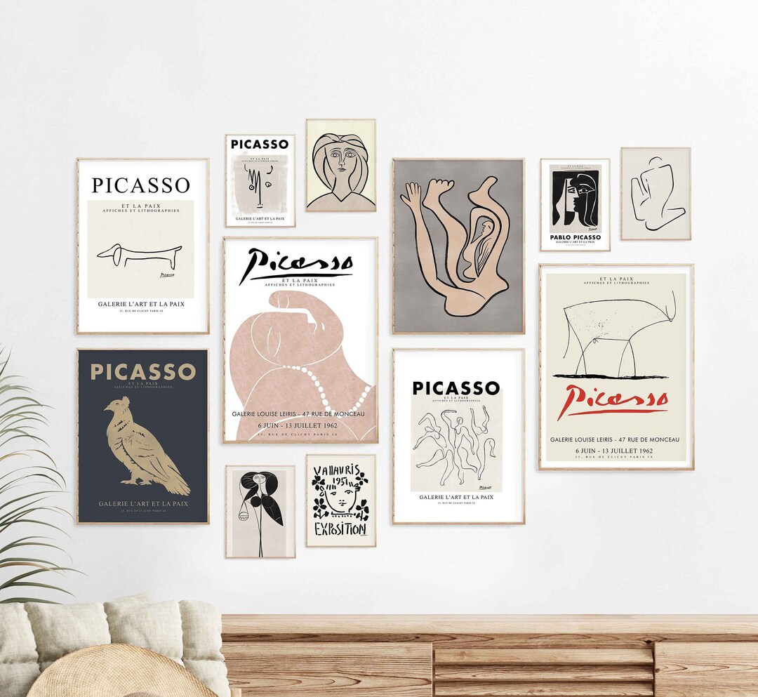 Picasso Print Set of 12 Prints Printable Wall Art - Etsy