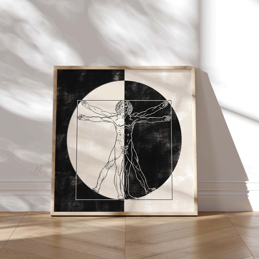 Leonardo Da Vinci Poster, Printable Wall Art, Square Printable Art ...