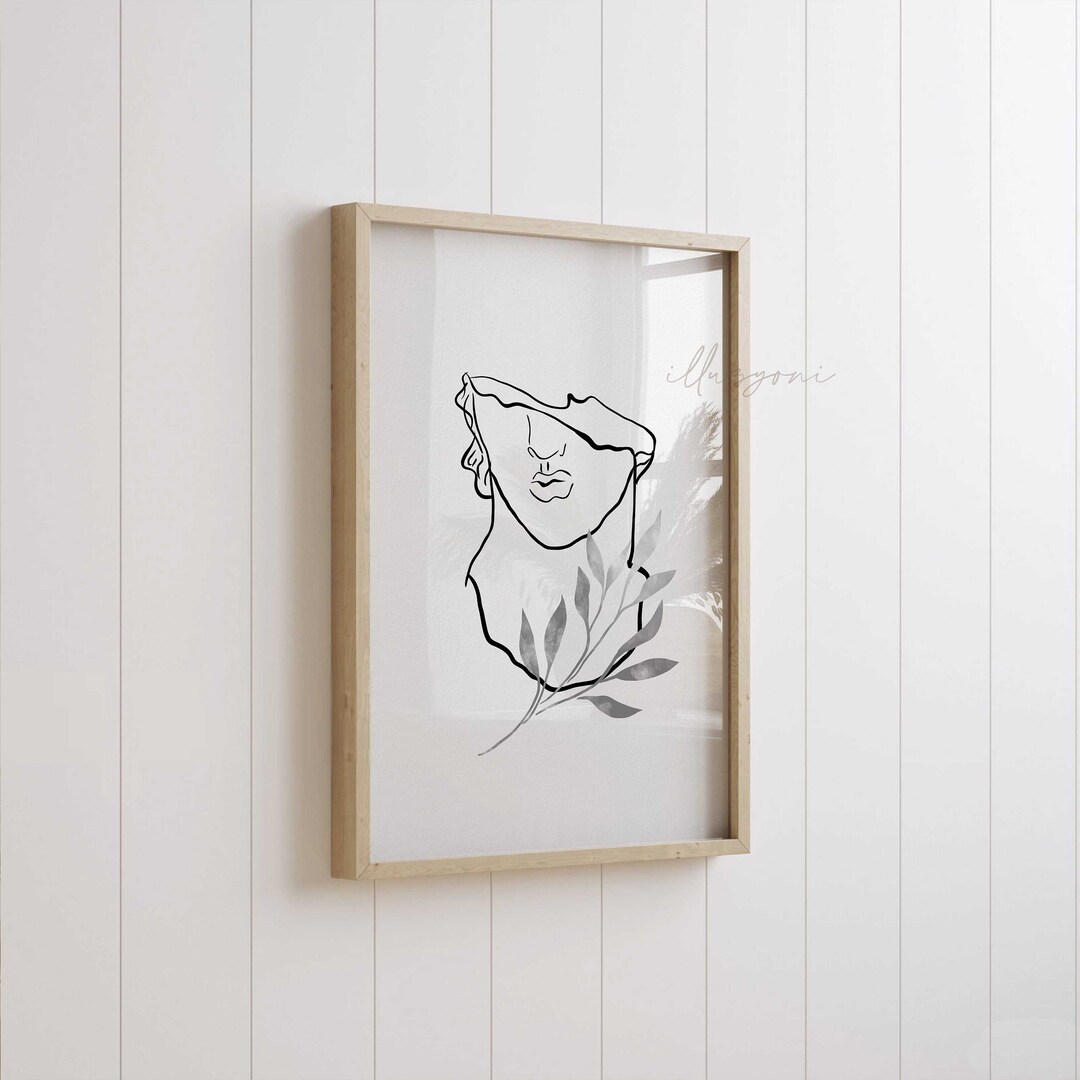 Abstract Bust Statue, Greek Style Poster, Printable Wall Art, Ancient ...