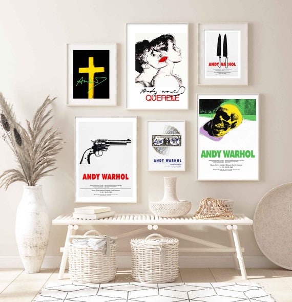 Andy Warhol Poster Set of 6 Prints Printable Wall Art Pop - Etsy