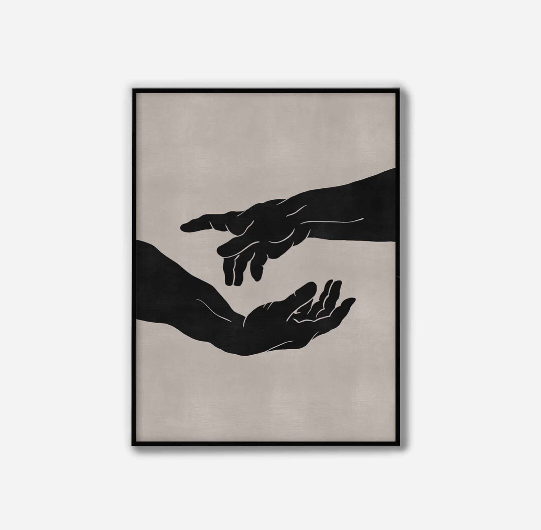 The Creation of Adam Hands Printable Wall Art Michelangelo - Etsy