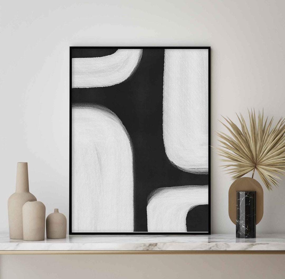 Abstract One Line Painting Printable Wall Art Abstract Fine - Etsy