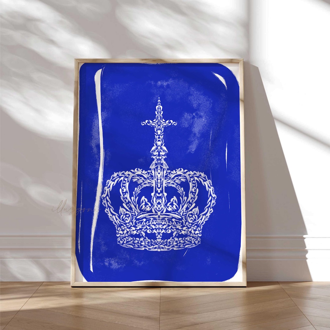 Abstract Crown Drawing, Printable Wall Art, Minimal, Bohemian Home ...