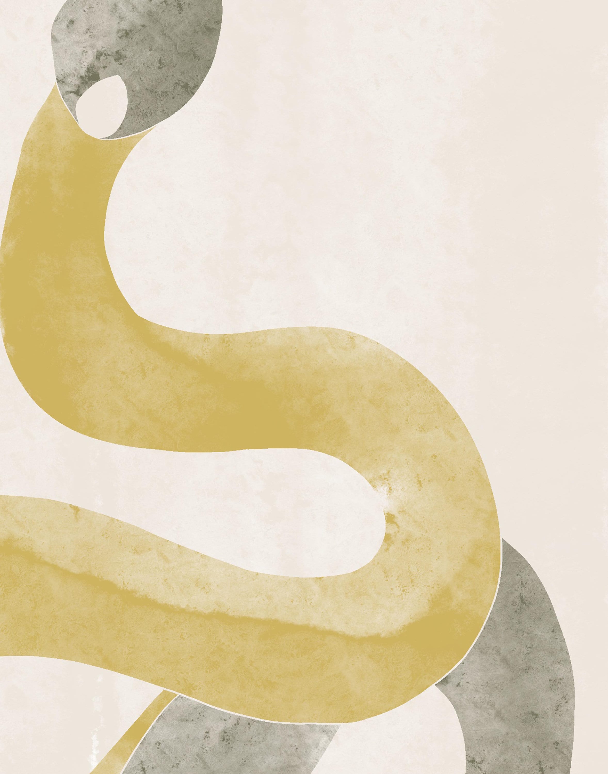 Boho Wall Art Snake Print Boho Wall Decor Living Room - Etsy