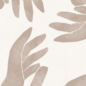 Abstract Hand Illustration Printable Wall Art Modern Wall - Etsy