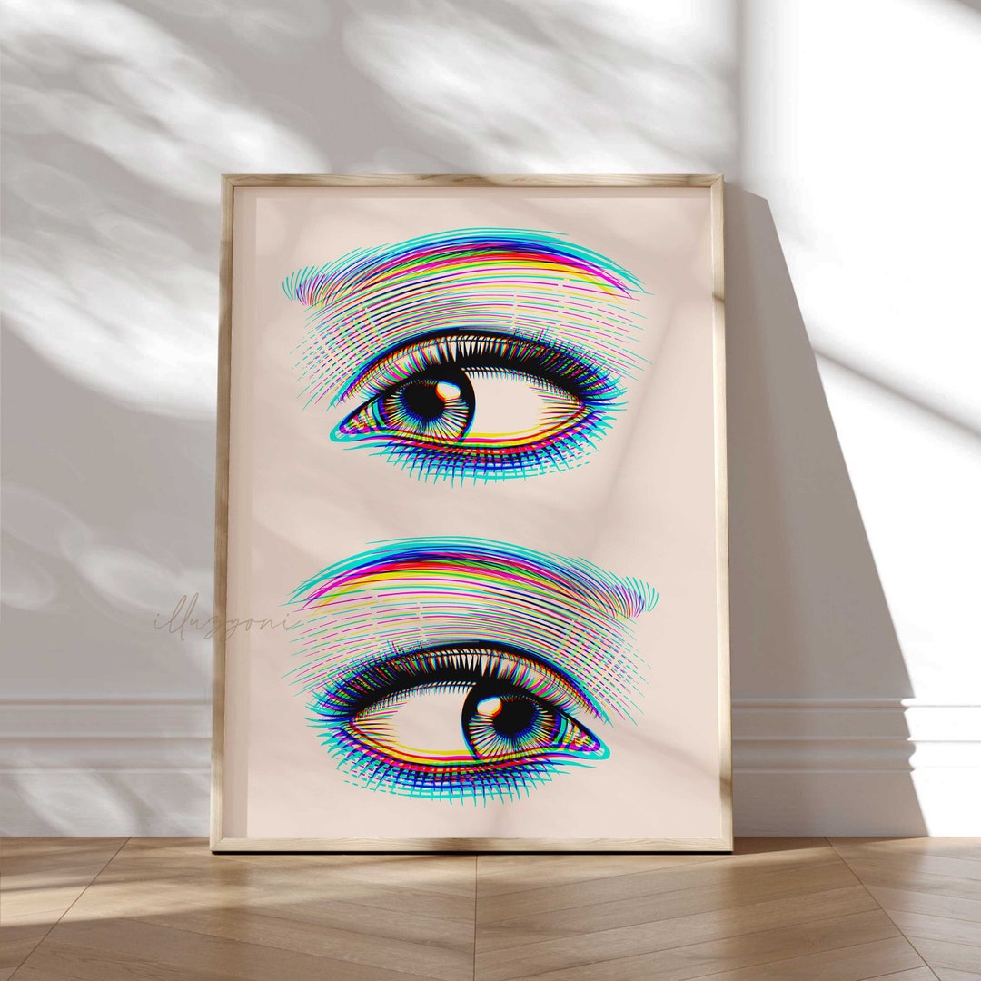 Woman Eye Poster, Minimalist One Line, Printable Wall Art, Modern ...