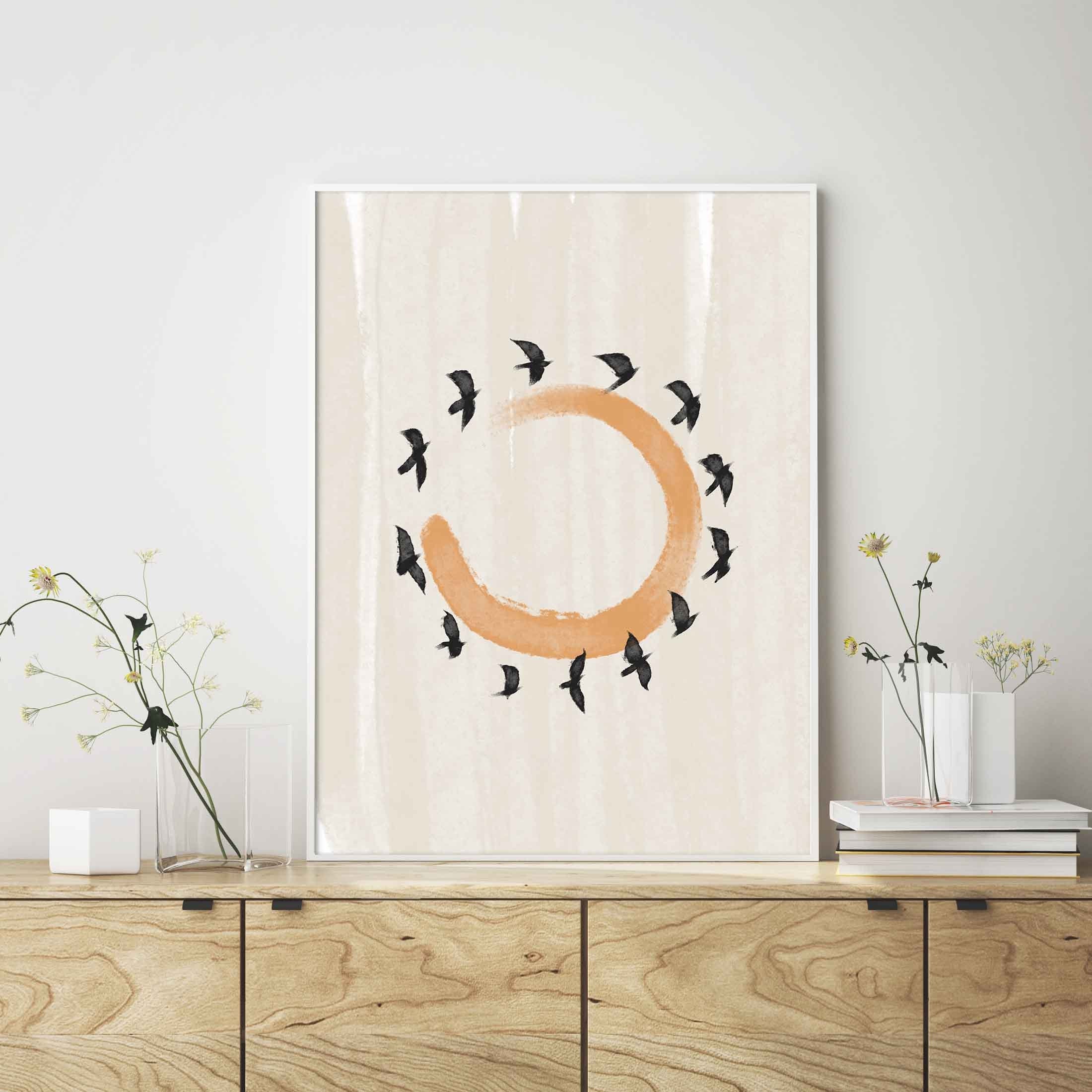 Boho Wall Art Boho Bird Birds Art Print Printable Wall Art - Etsy