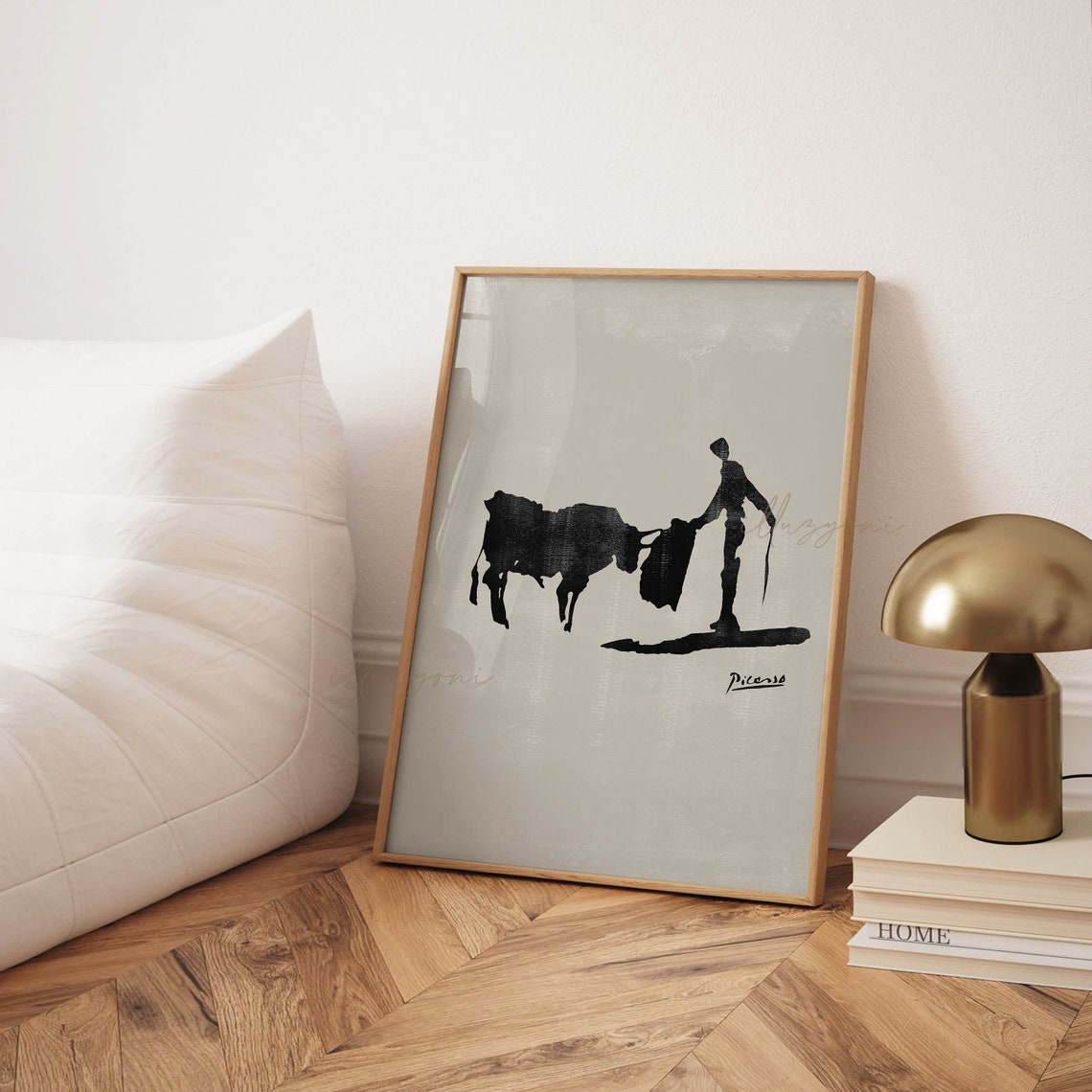 Abstract Bullfight Drawing, Printable Wall Art, Picasso Wall Art, Boho ...