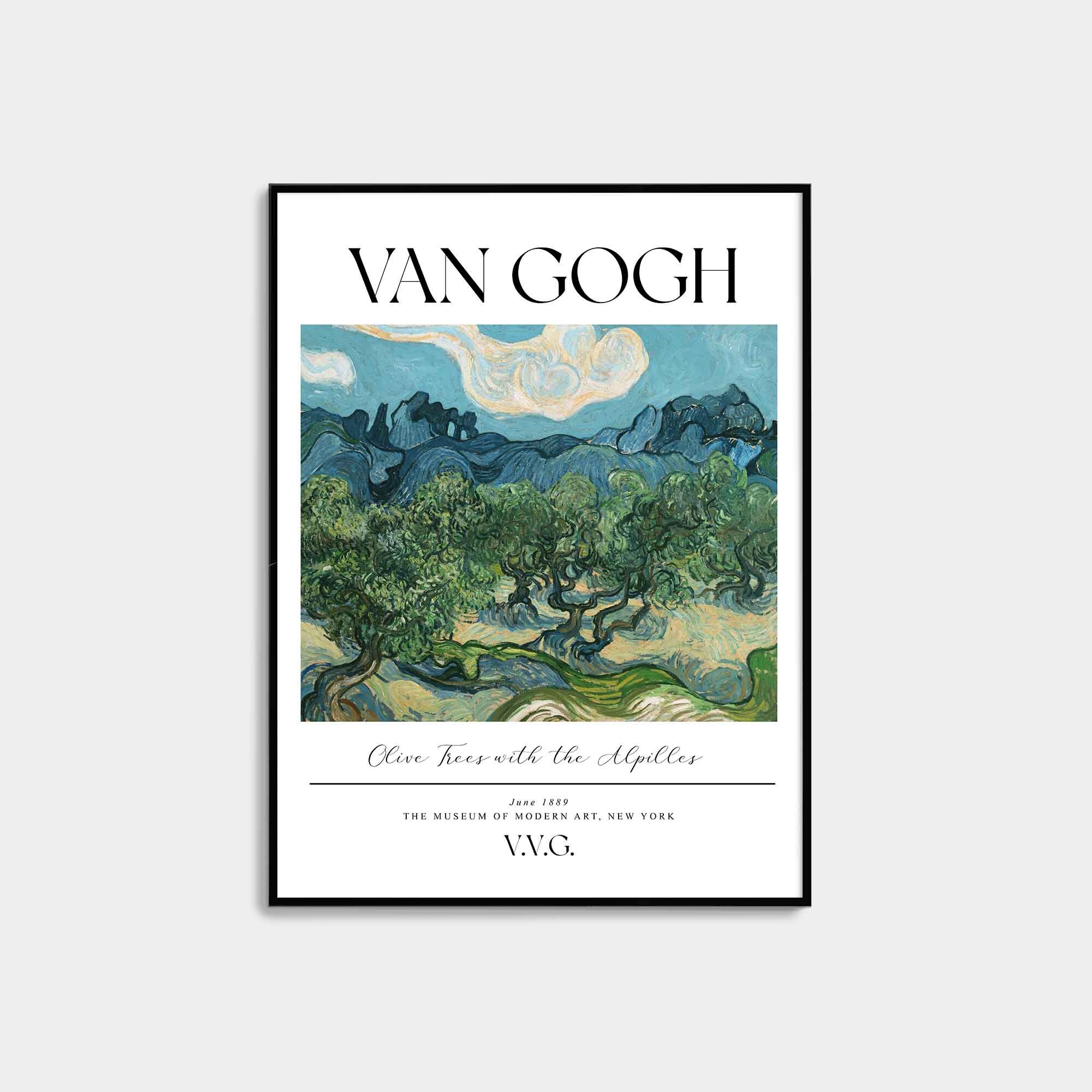 Van Gogh Poster Exhibition Poster Printable Wall Art | Etsy