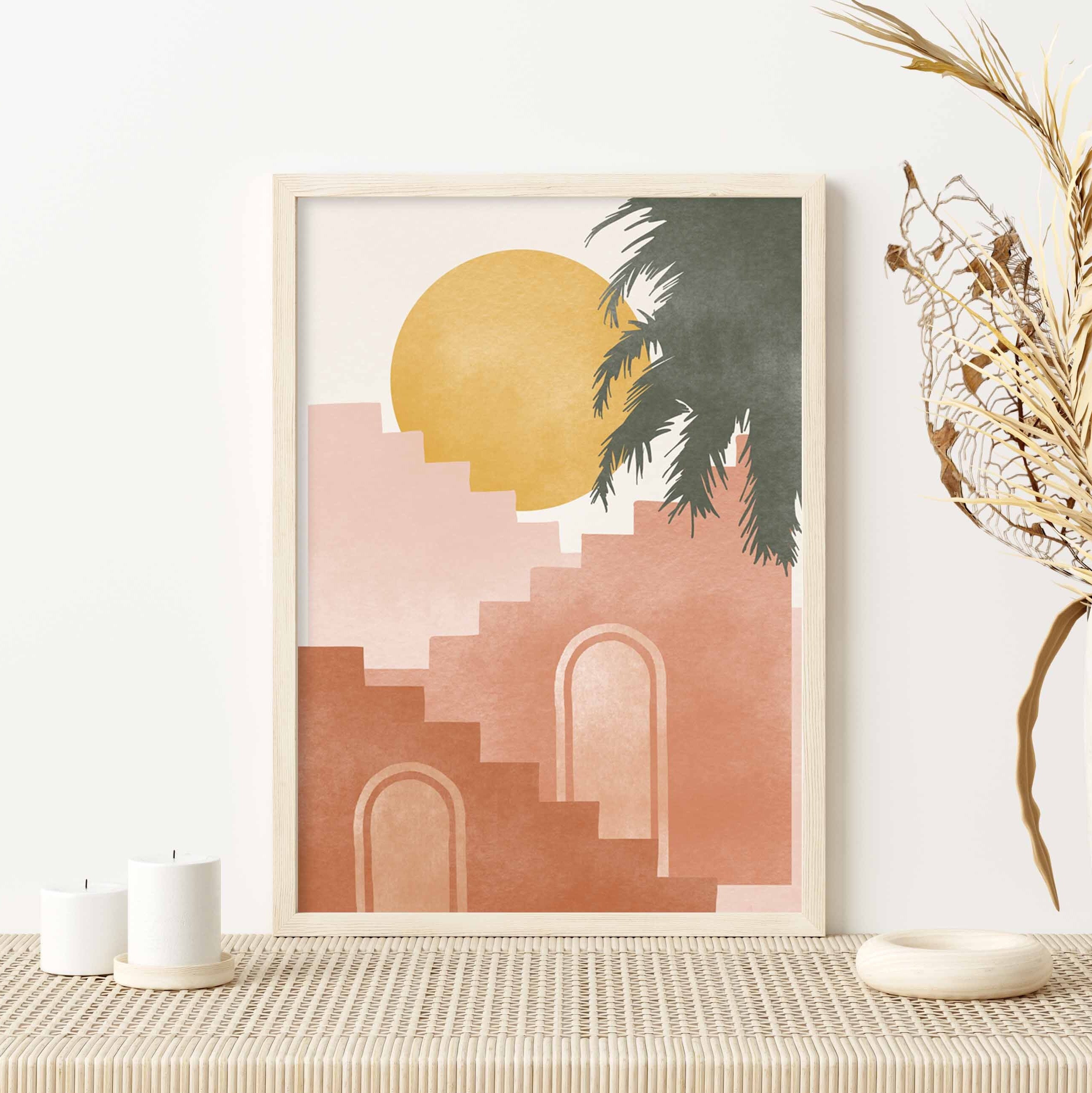 Boho Architecture Poster, Printable Wall Art, Moroccan Print ...