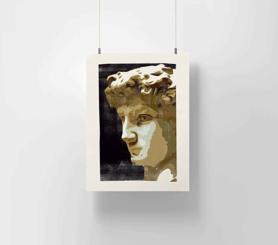 David of Michelangelo Printable Wall Art Statute of David | Etsy