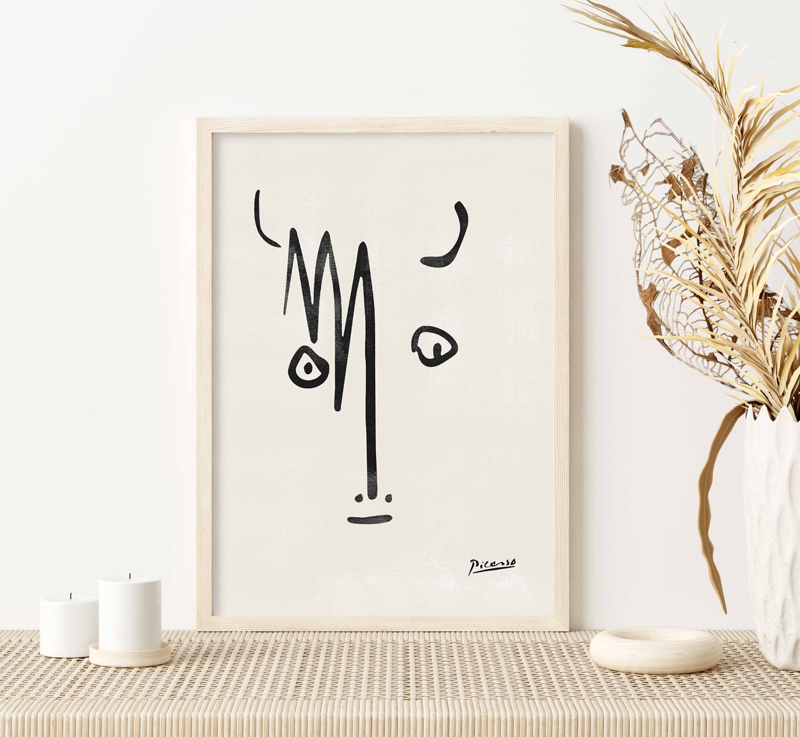 Pablo Picasso Bull Print Printable Wall Art Picasso Wall Art | Etsy