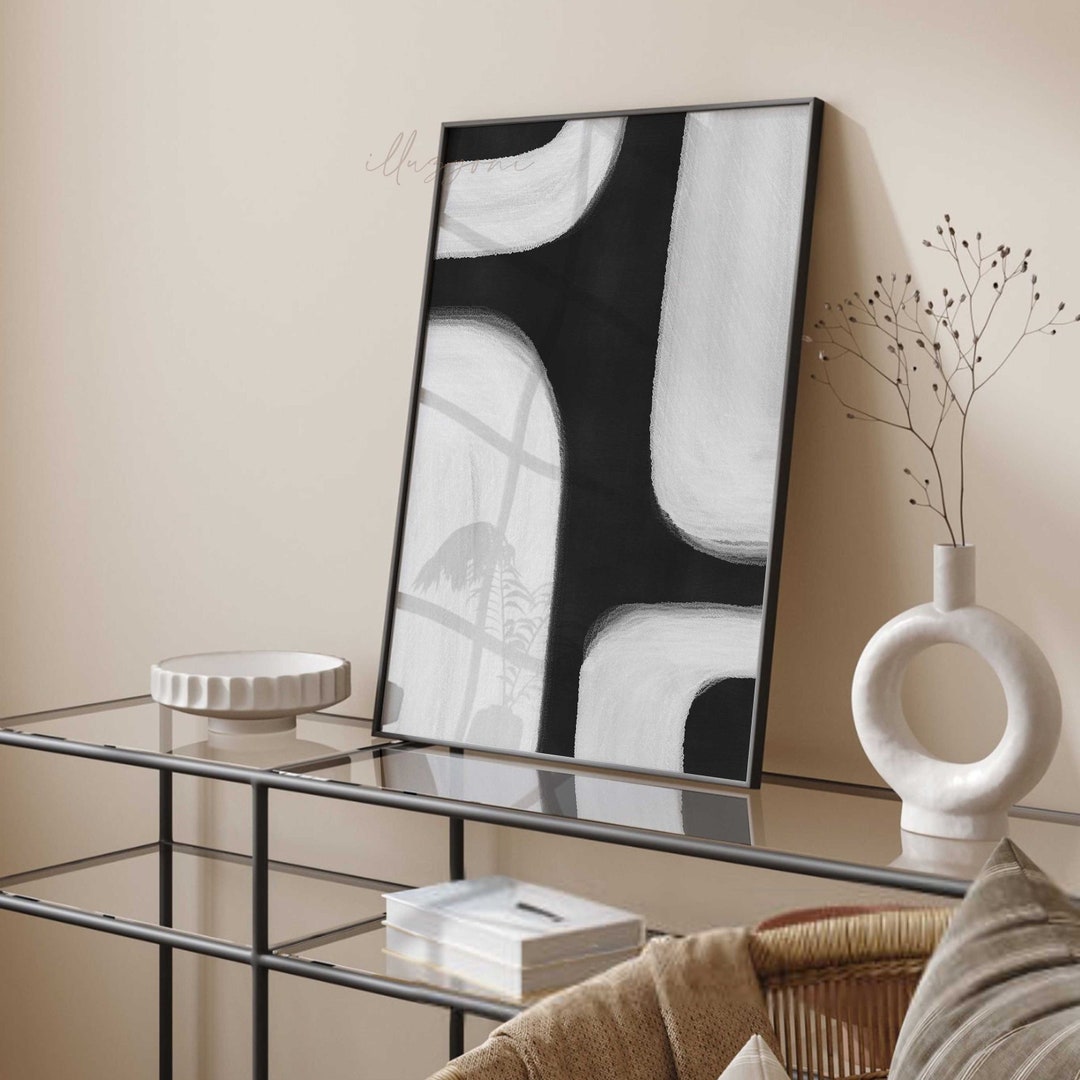 Abstract One Line Painting, Printable Wall Art, Abstract Fine Art ...