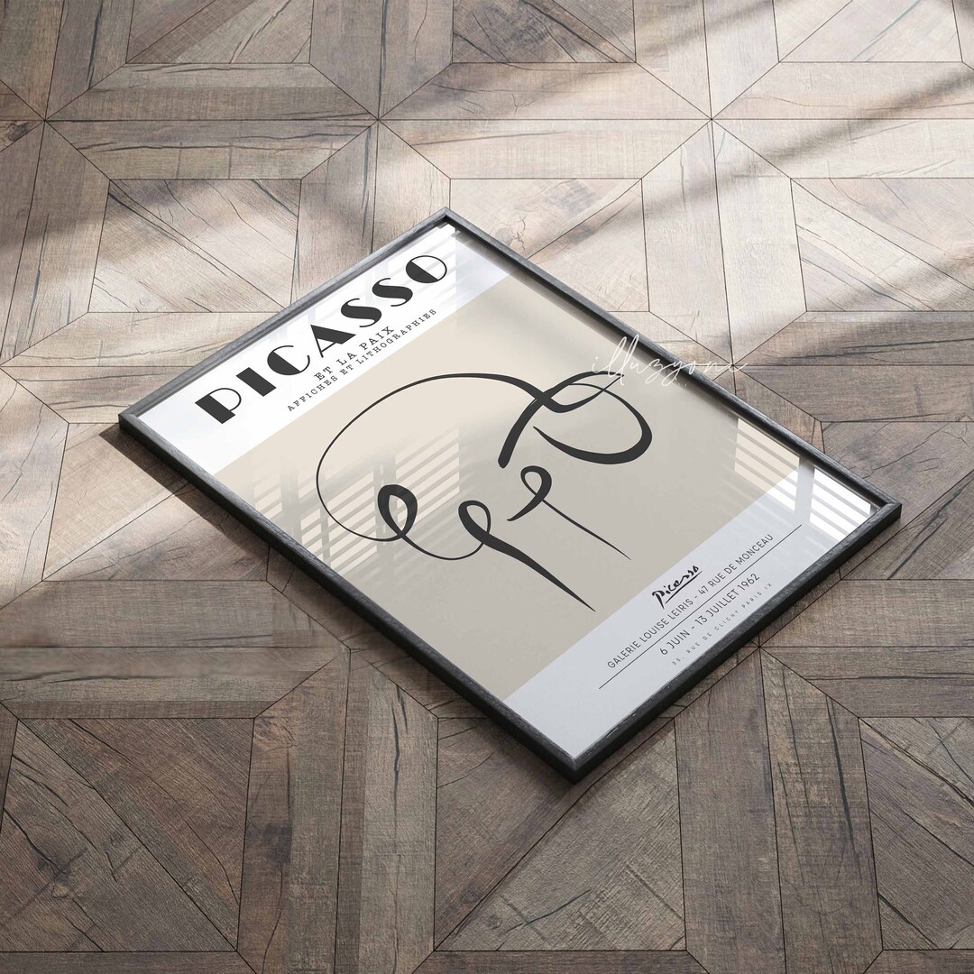 Abstract Picasso Museum Exhibition Poster, Sheep Drawing, Printable ...