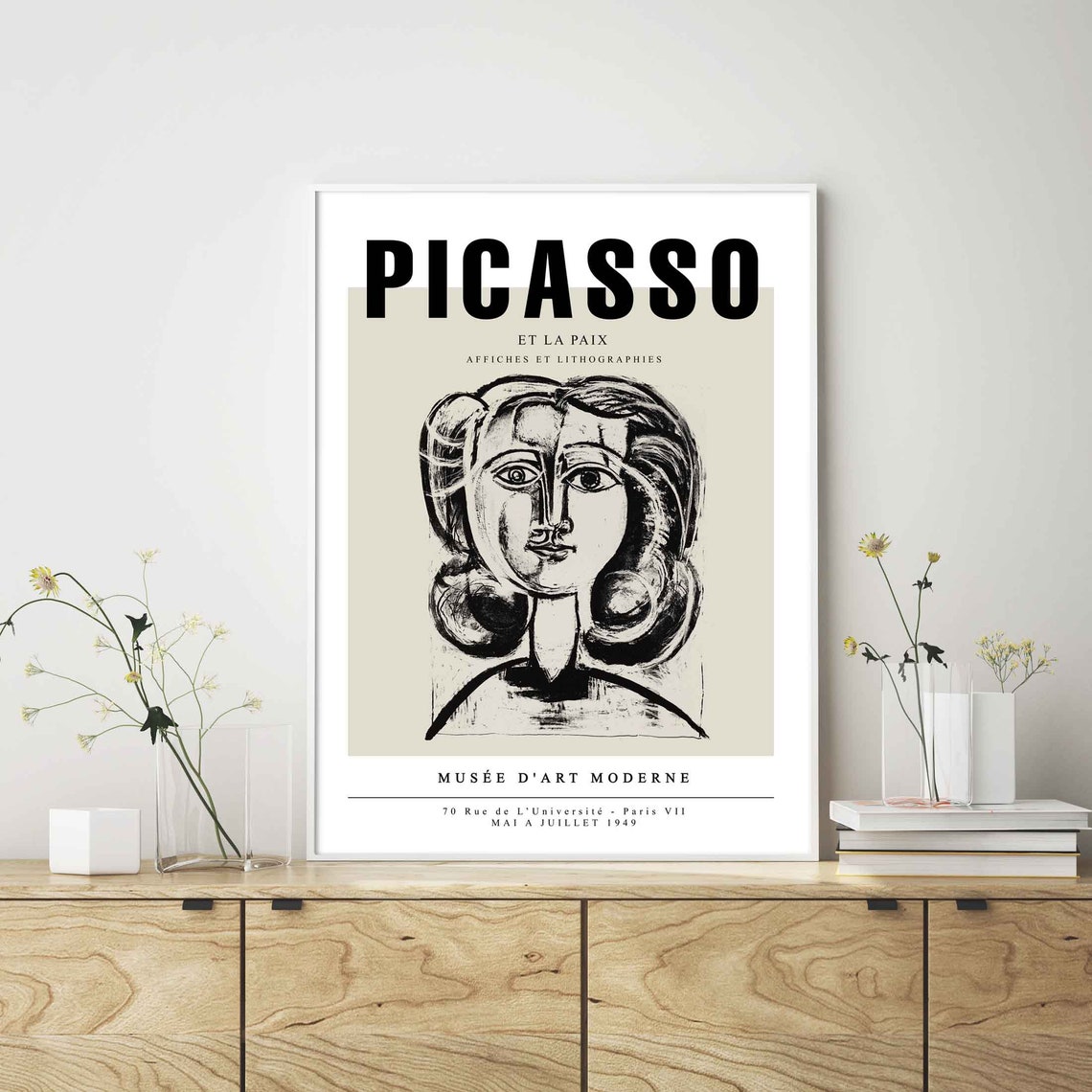 Picasso One Line Drawing Printable Wall Art Exhibition - Etsy