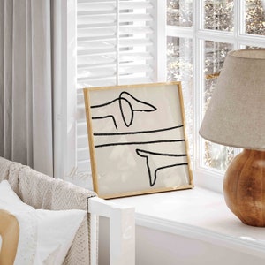 Picasso One Line Drawing, One Line Sketch, Printable Wall Art, Picasso ...