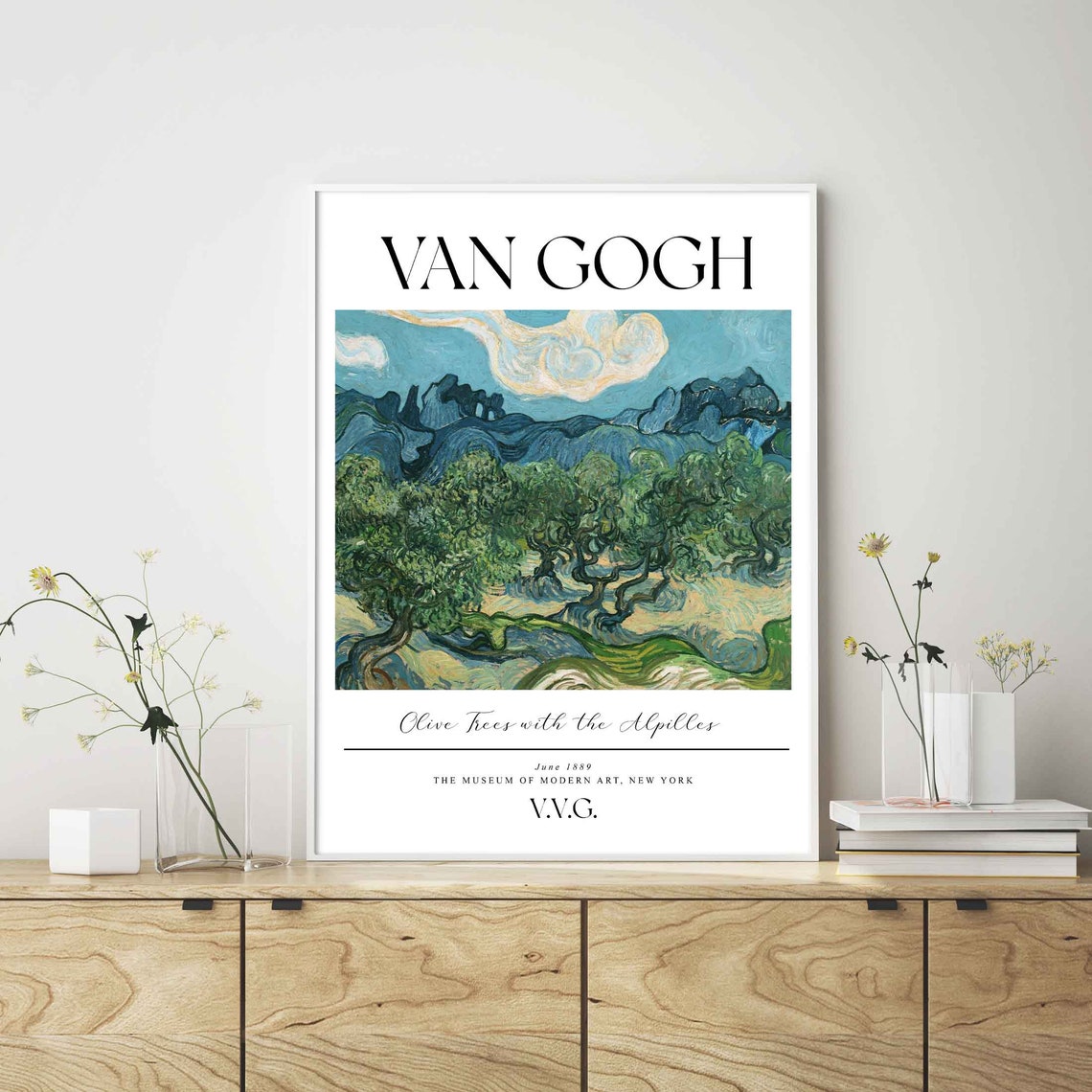 Van Gogh Poster Exhibition Poster Printable Wall Art | Etsy