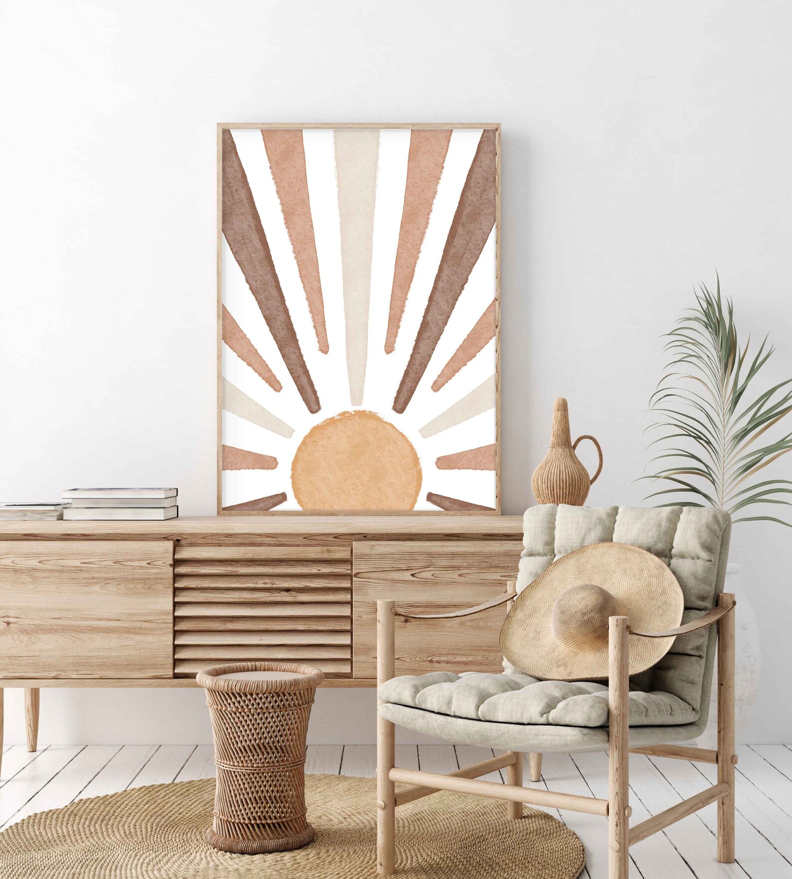 Boho Prints Abstract Set of 5 Prints Printable Wall Art - Etsy