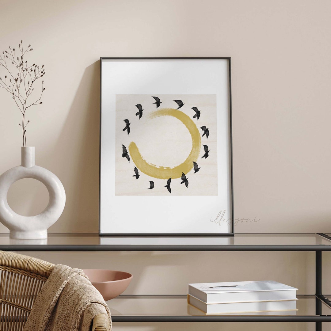 Boho Wall Art, Boho Bird, Birds Art Print, Printable Wall Art, Modern ...