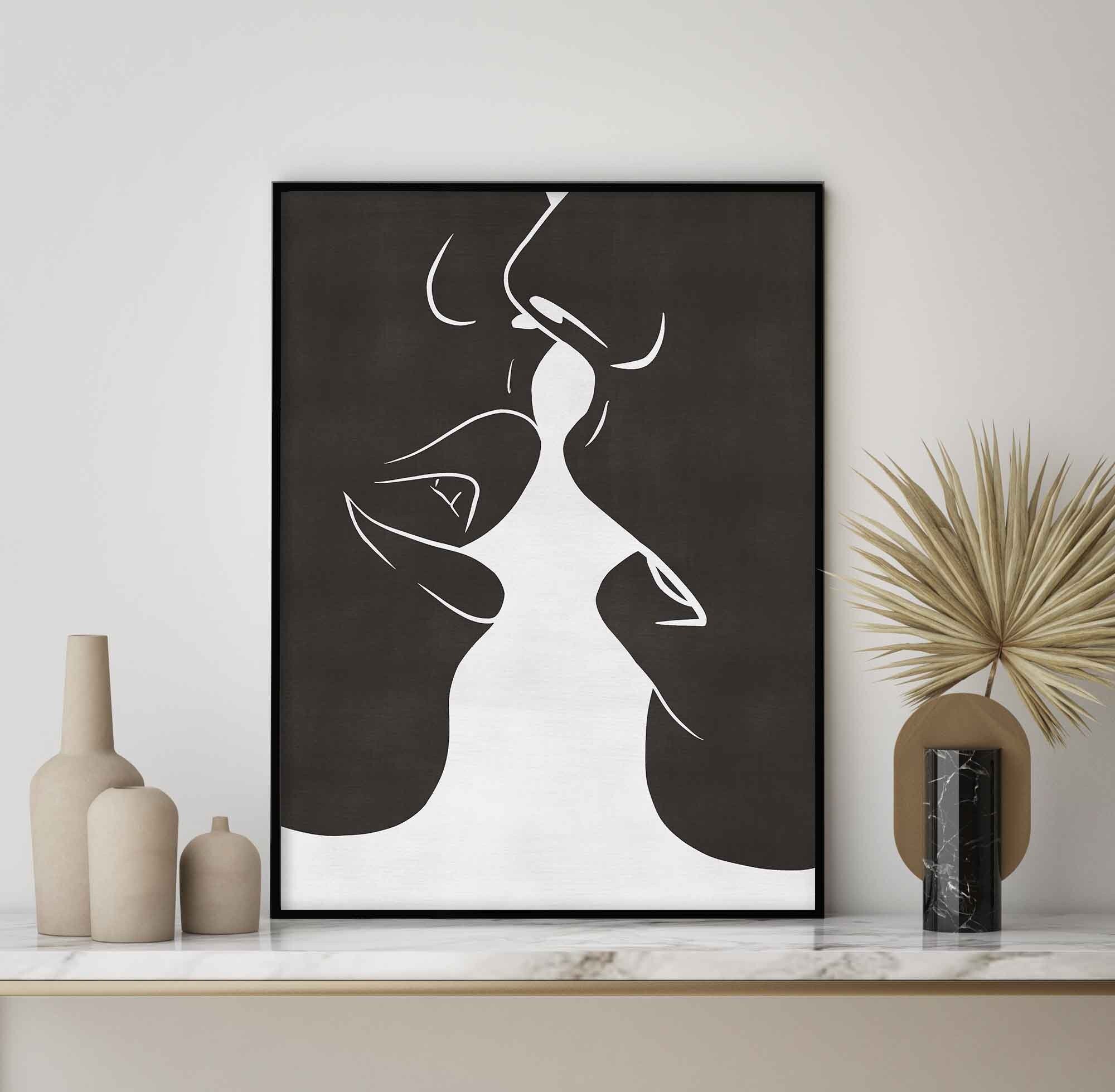 Abstract Kiss Painting