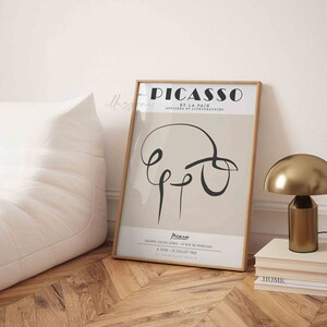 Abstract Picasso Museum Exhibition Poster, Sheep Drawing, Printable ...