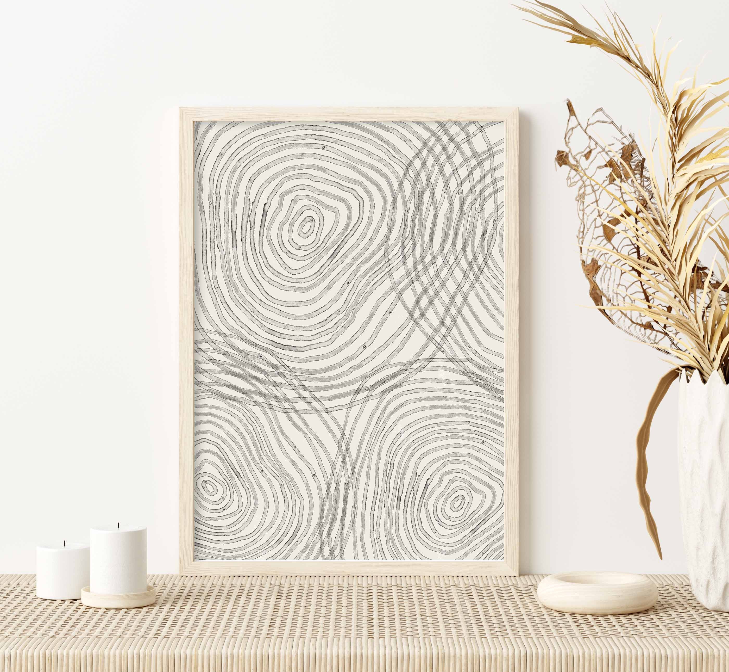 Abstract Shapes Art Printable Wall Art Mid Century Print | Etsy