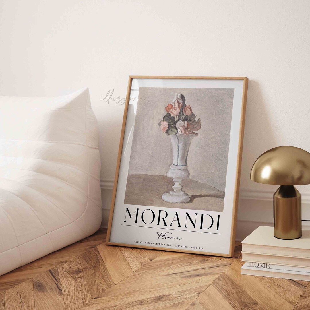 Giorgio Morandi Painting, Printable Wall Art, Abstract Flower, Living ...