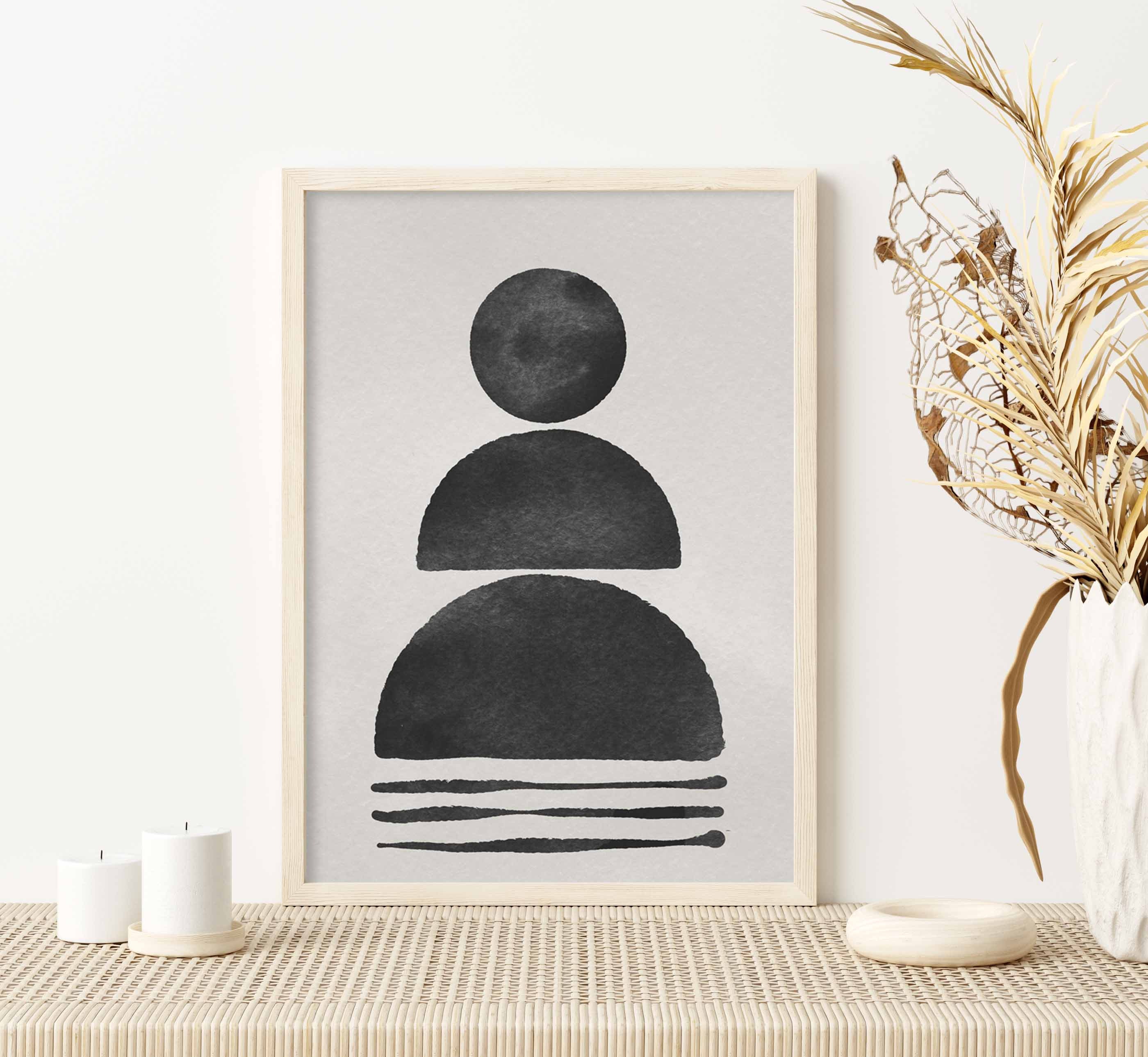 Geometric Abstract Art Printable Wall Art Digital Print | Etsy