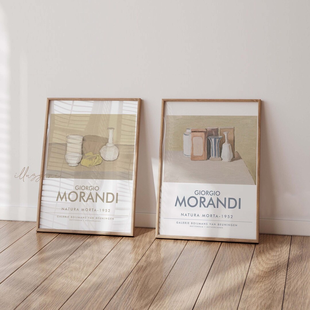 Giorgio Morandi Wall Art, Printable Wall Art, Exhibition Poster, Vase ...