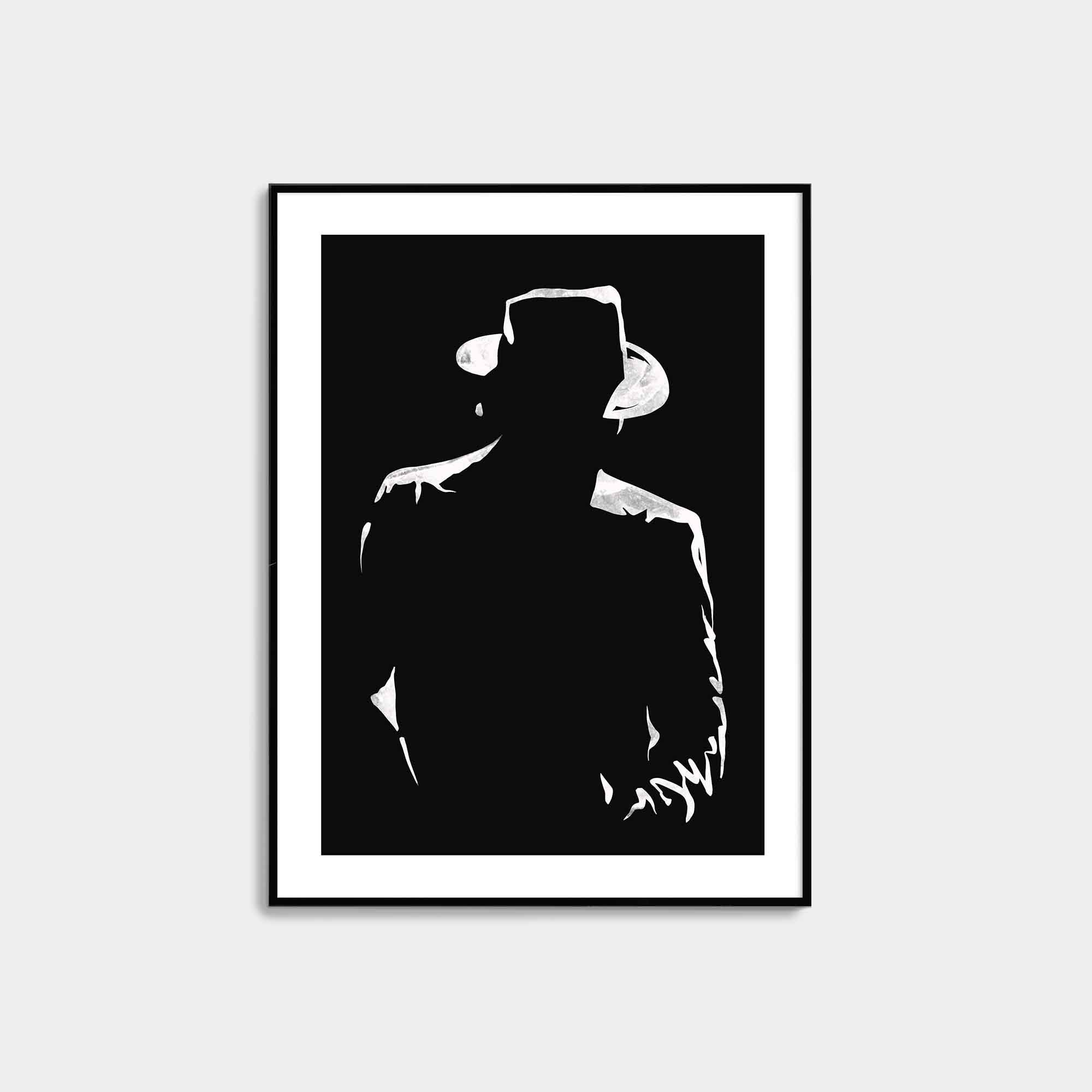 Abstract Hat Man Silhouette Printable Wall Art Human Body | Etsy