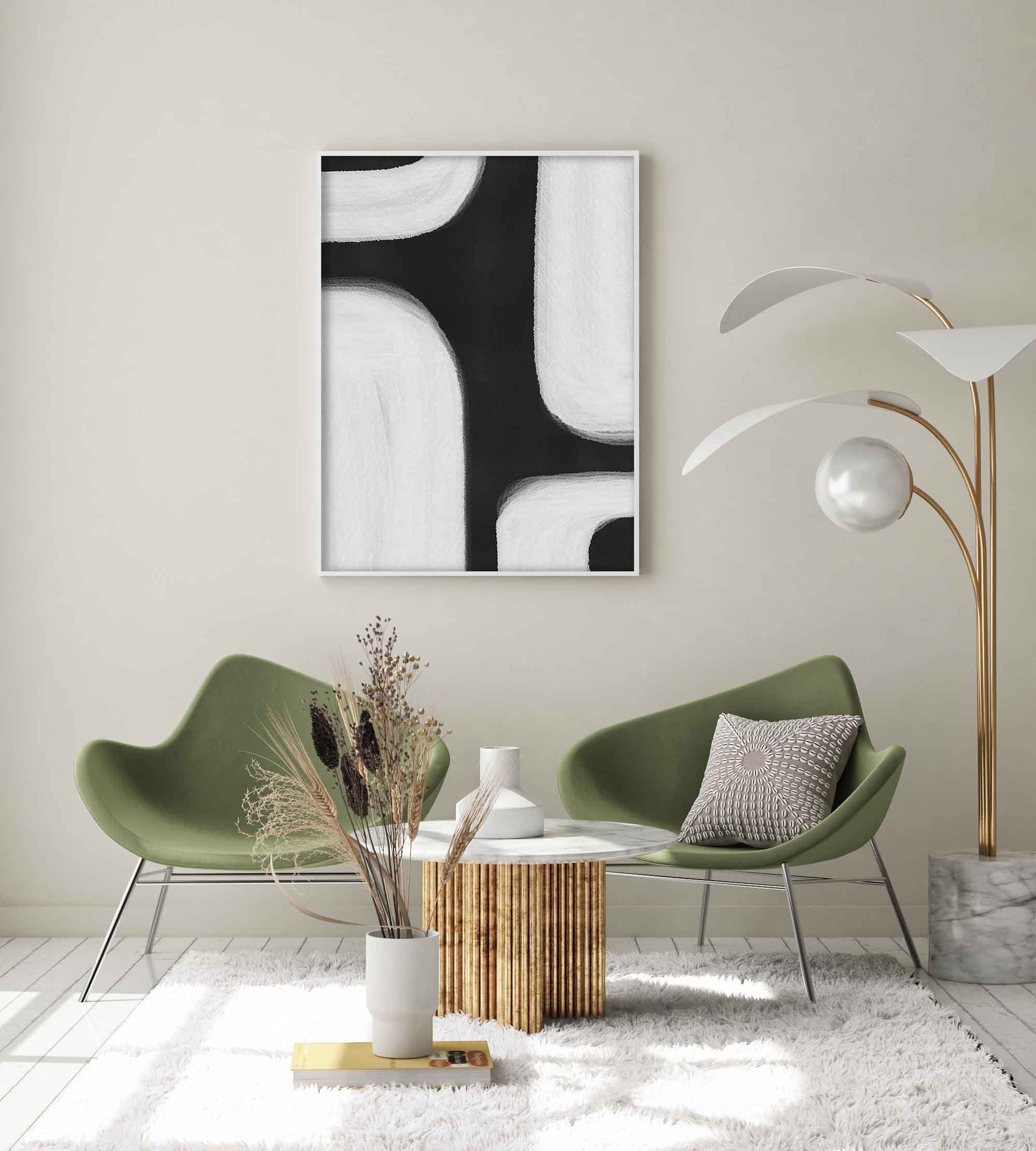 Abstract One Line Painting Printable Wall Art Abstract Fine - Etsy