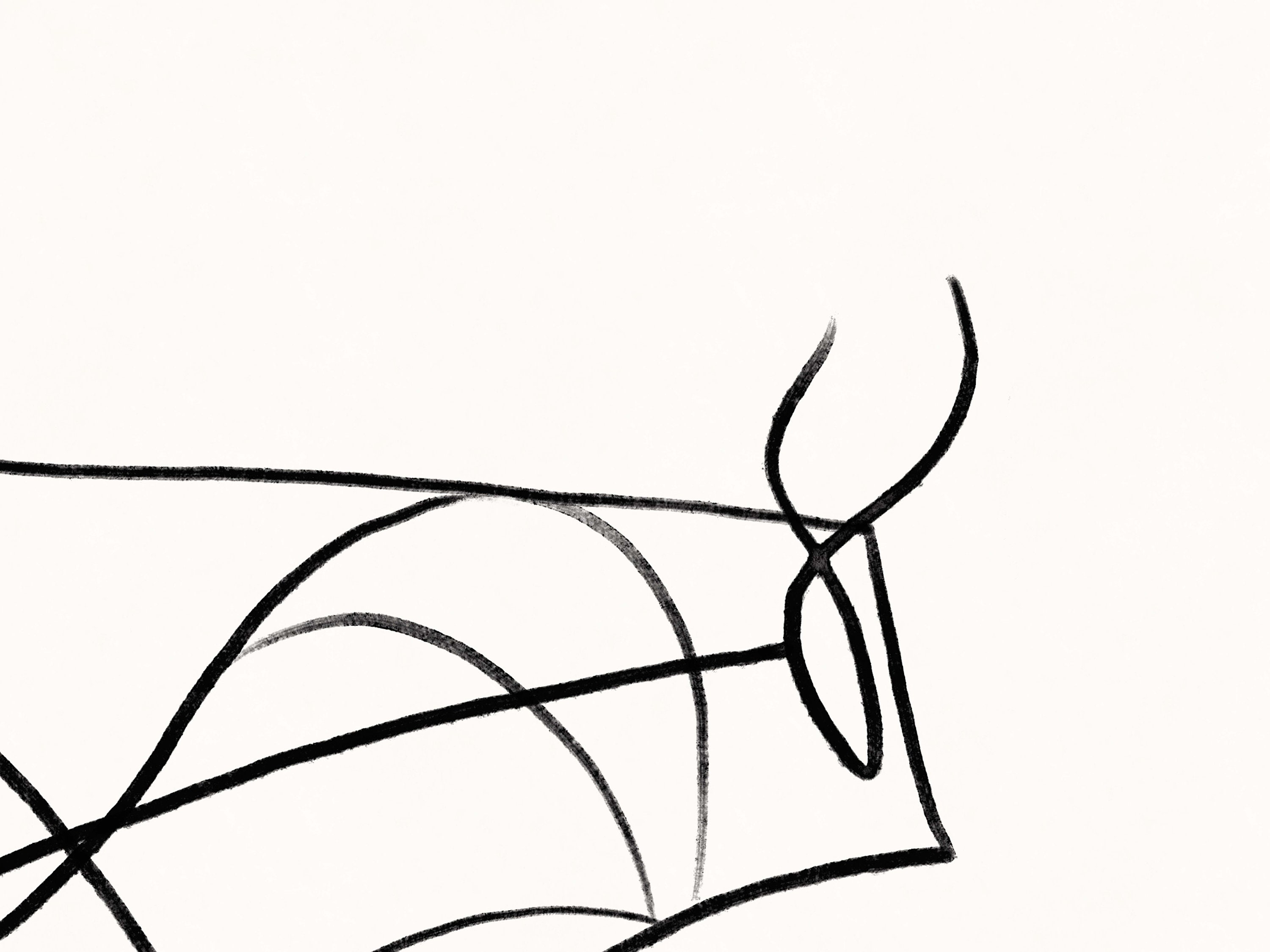 Picasso One Line Drawing Abstrsact Deconstructed Bull | Etsy