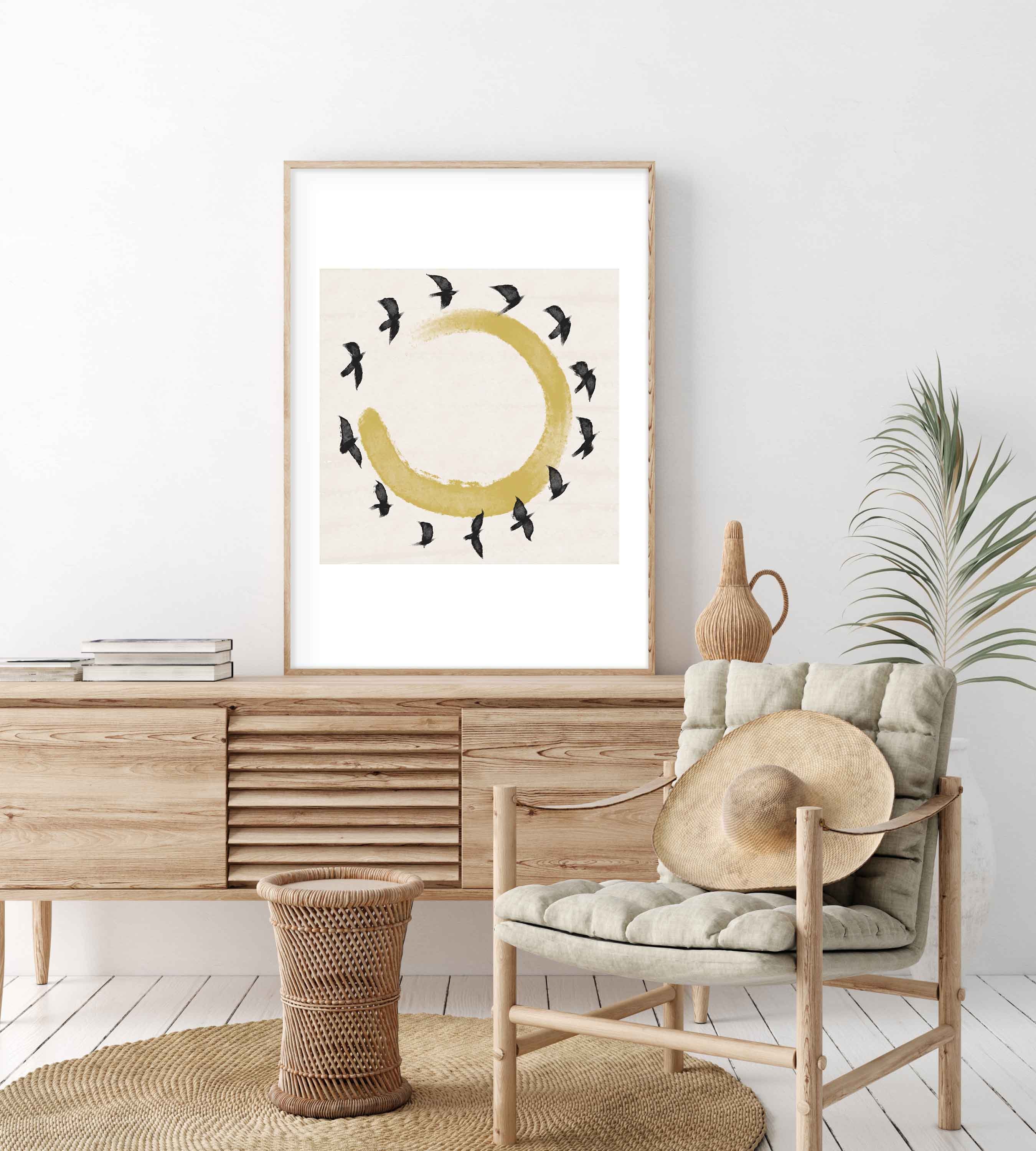 Boho Wall Art Boho Bird Birds Art Print Printable Wall Art - Etsy