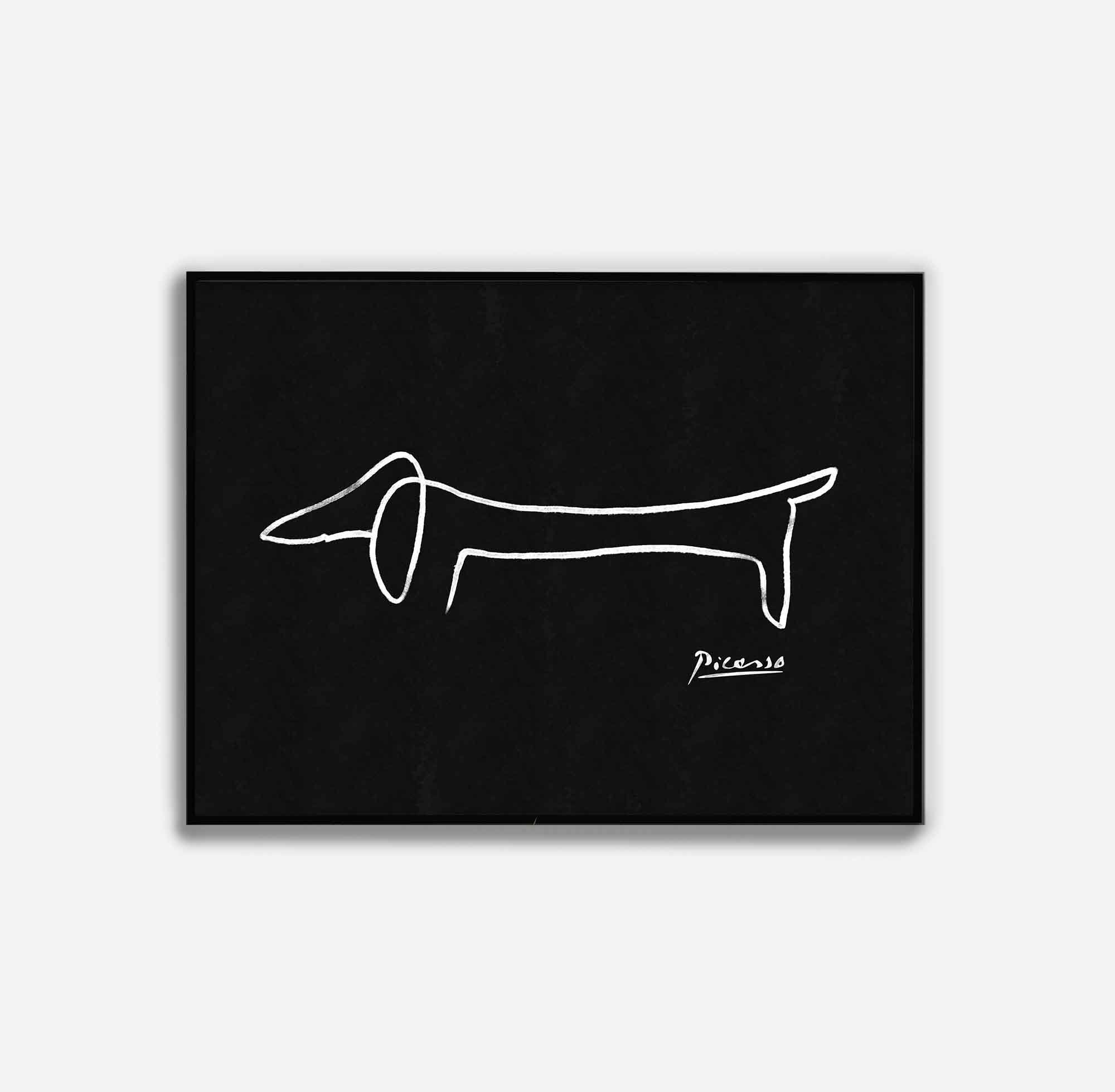 Picasso One Line Drawing Dog Print Printable Wall Art Pablo - Etsy