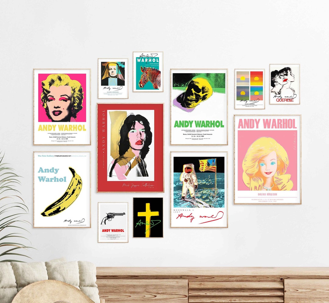 Andy Warhol Print Set of 12 Prints Printable Wall Art Pop - Etsy