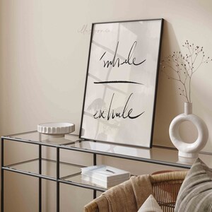 Inhale Exhale Print, Printable Wall Art, Living Room Decor, Boho Wall ...