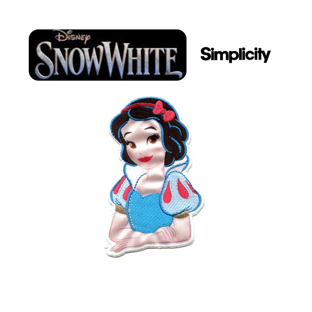 Simplicity Disney Princess SNOW WHITE Iron-on Patch Embroidered 2.25"x ...