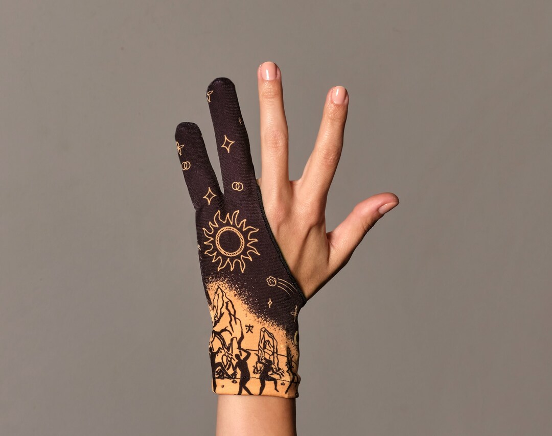 Artist Glove L Artist Gift L Tablet Glove L Drawing Glove L Illustrator ...