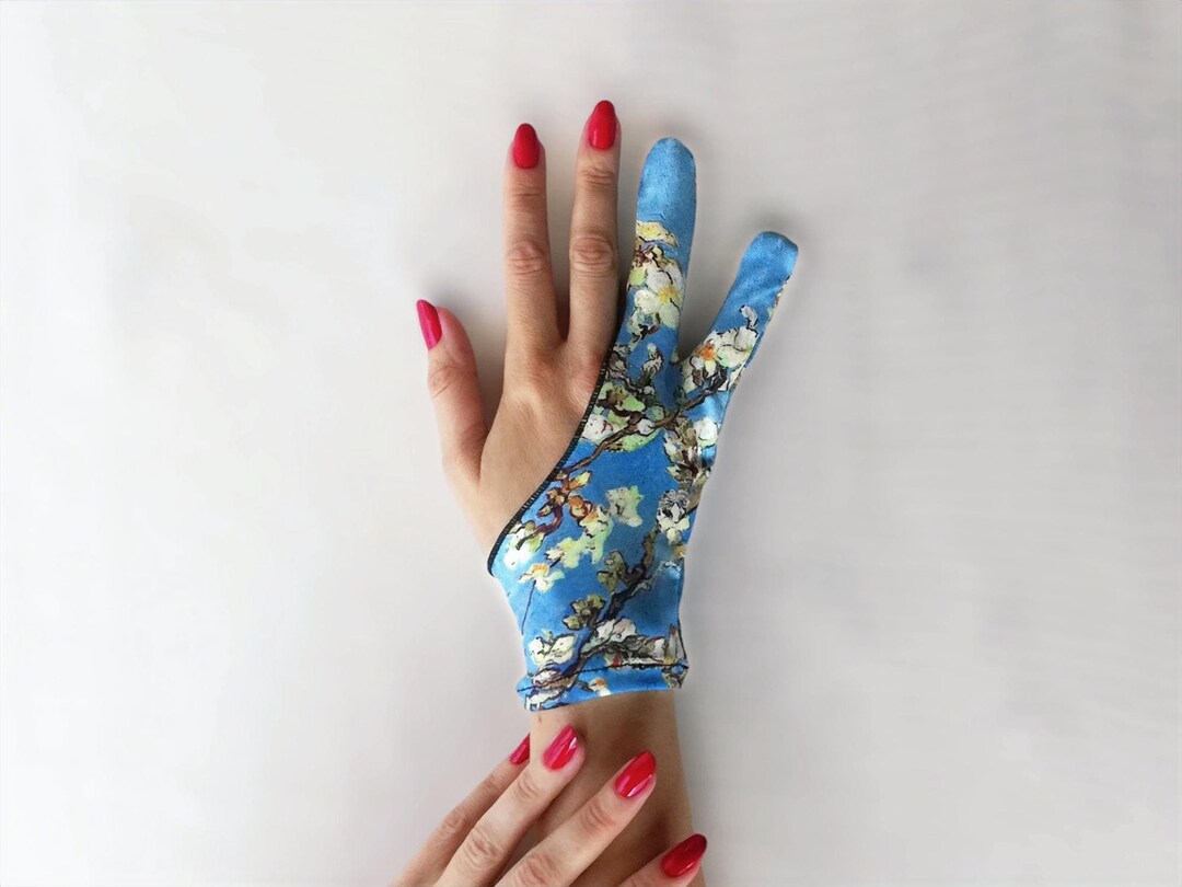Vincent Van Gogh's Almond Blossom Artist Glove L Tablet Glove L Drawing ...