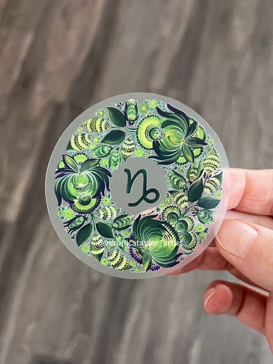 Capricorn Sign Sticker (clear) - Etsy