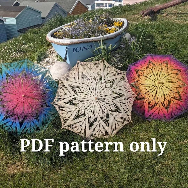 Pattern - Crochet Starflower Parasol - Etsy