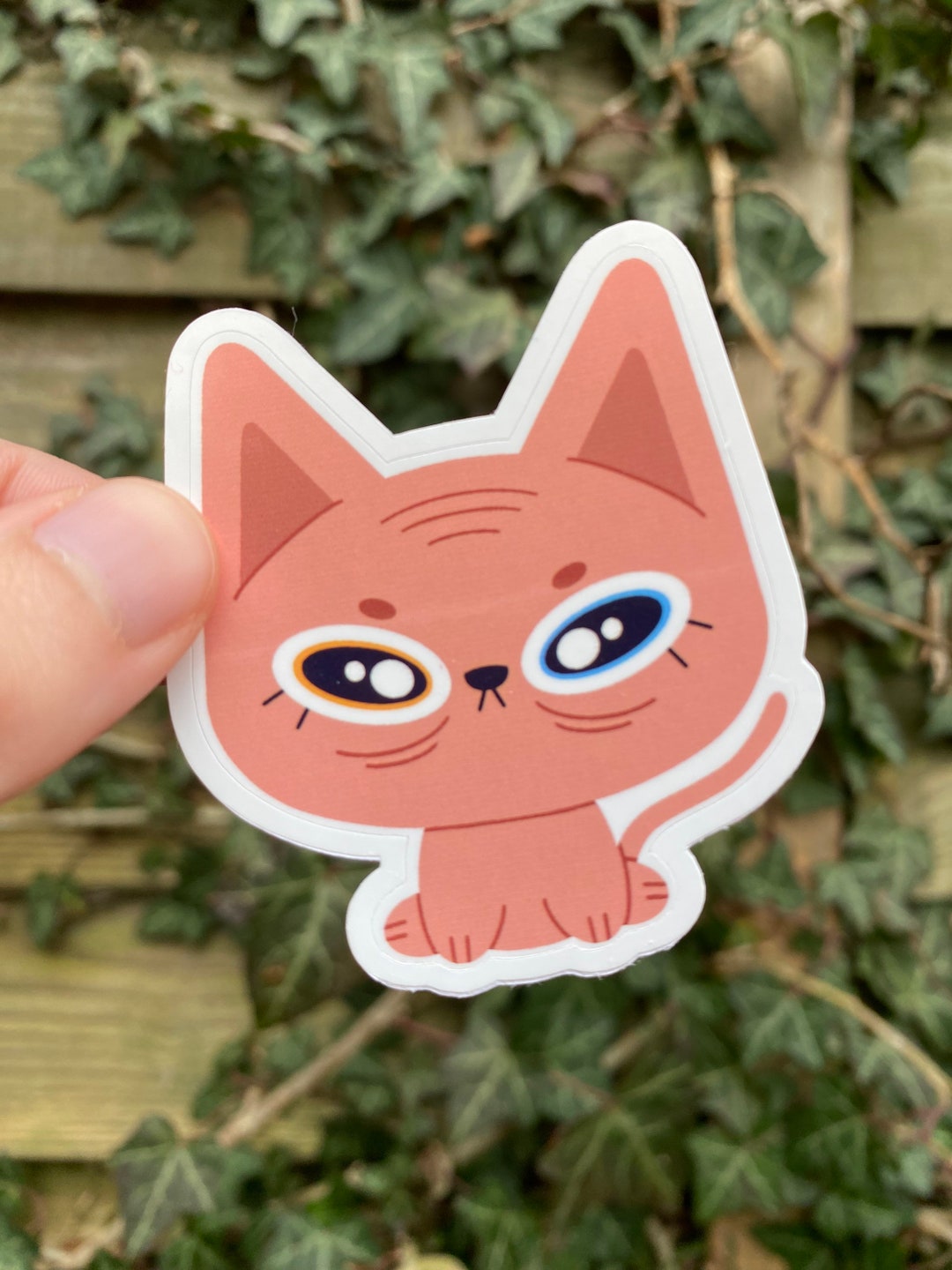 Sphinx Cat Sticker Vinyl Sticker Cute Gift Birthday Christmas Present ...