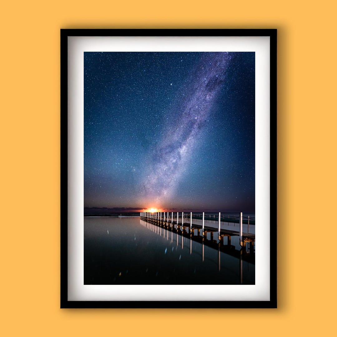 North Narrabeen Milky Way Print | Sydney Coastal Night Sky Wall Art ...
